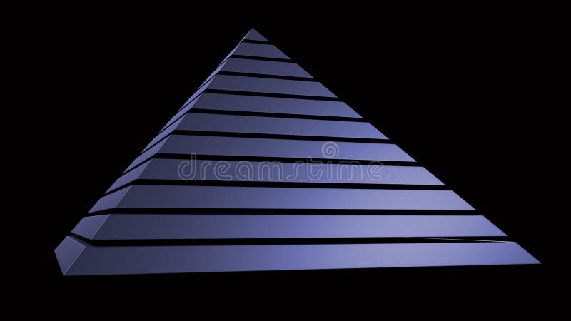 Blue Pyramid stock illustration. Illustration of ideas - 26109179