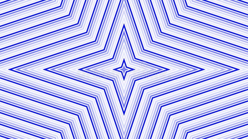 Blue Quadrangular Star Simple Flat Geometric on White Background Loop ...