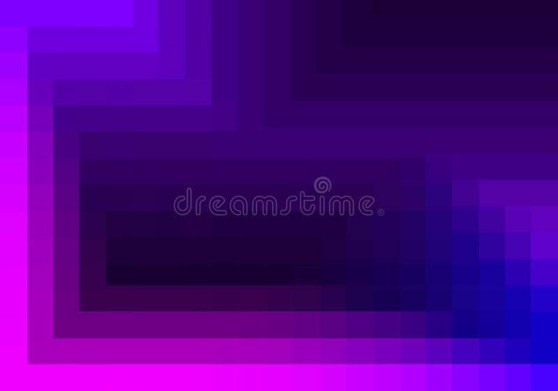 Blue Quadratic Pattern in Color Geometric Stock Illustration ...