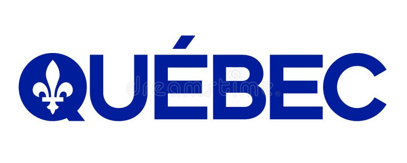 Blue Quebec Fleur de Lis stock vector. Illustration of french - 186592163