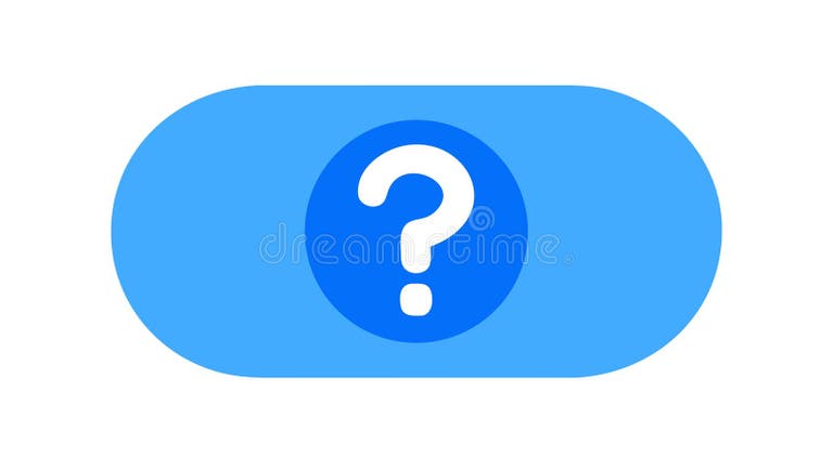 Blue Query Help Icon, for User Assistance Features , Vector Design ...