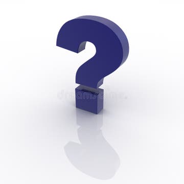 Blue question mark stock illustration. Illustration of assistance - 6004465