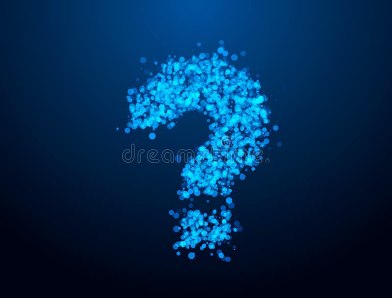 Neon Quiz Banner. Glowing Question Mark. Color Neon Banner on Brick ...