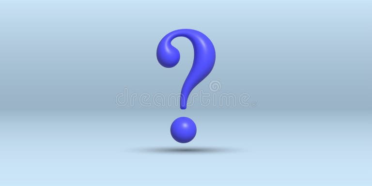 Blue Question Mark Icon. a Symbol of Frequently Asked Questions ...