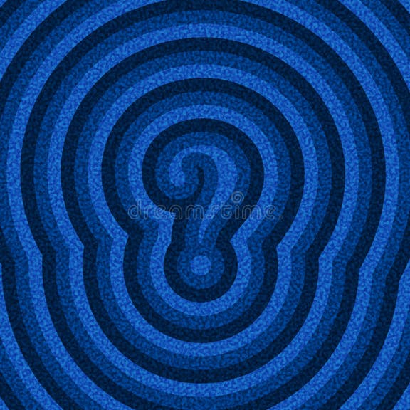 Blue Question Mark with Ripple Effect Stock Vector - Illustration of ...