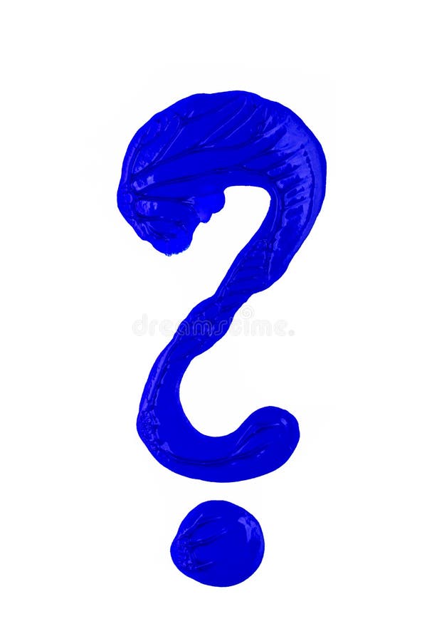 Blue question mark stock photo. Image of education, sign - 86782650