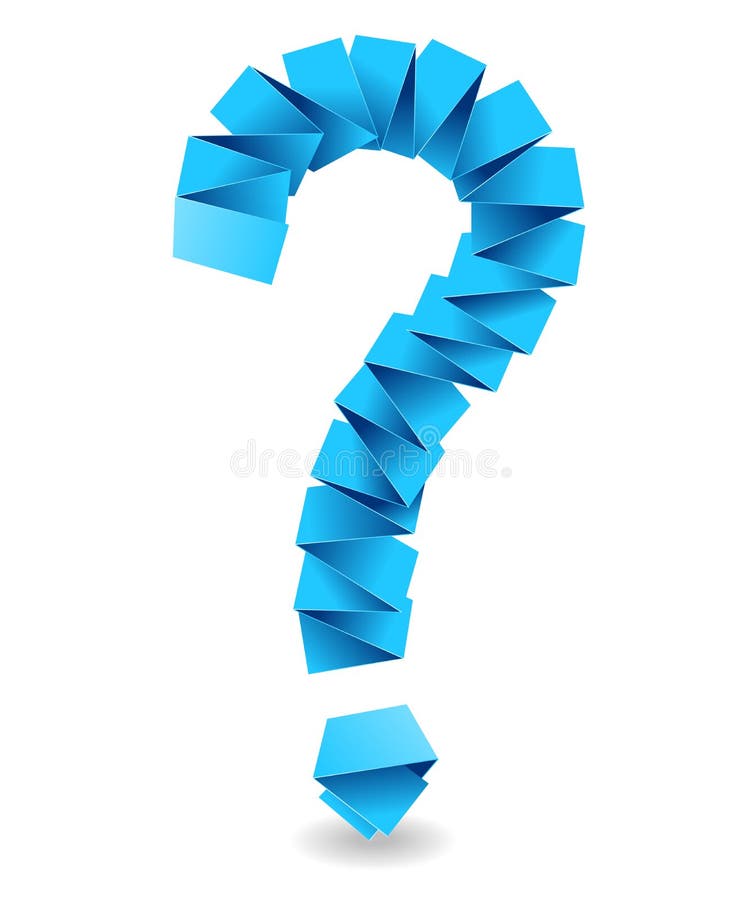 Blue question mark stock vector. Illustration of problem - 50714877