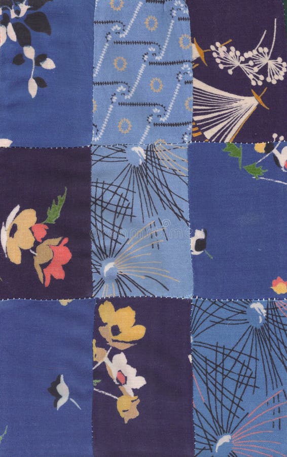Blue quilt pattern stock photo. Image of material, folk - 12888654