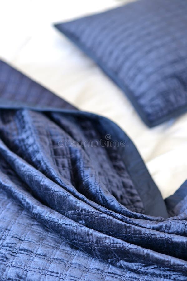 Blue quilt stock image. Image of textured, wool, material - 93529591