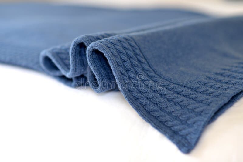 Blue quilt stock photo. Image of blanked, material, textured - 93529702