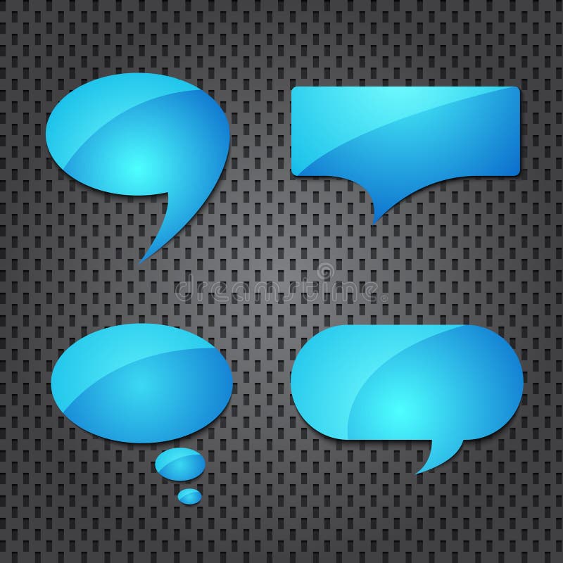 Blue Thought Bubble Png