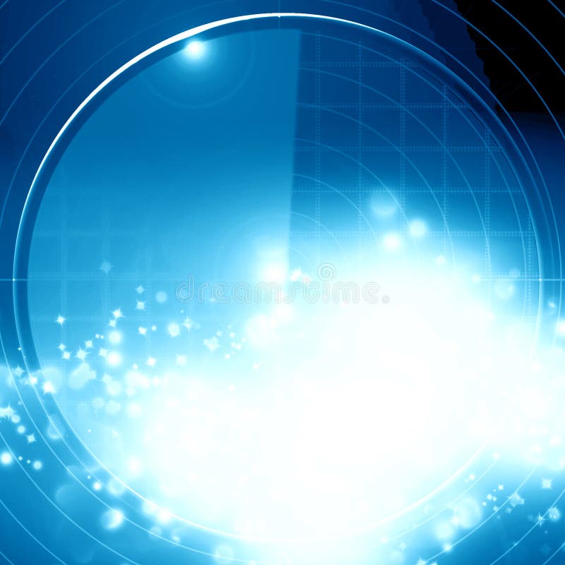 Blue radar screen stock illustration. Illustration of sonar - 4815282