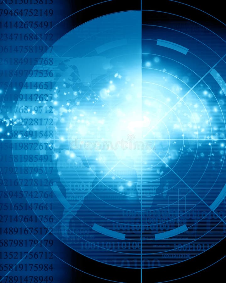 Blue radar screen stock illustration. Illustration of range - 67432523