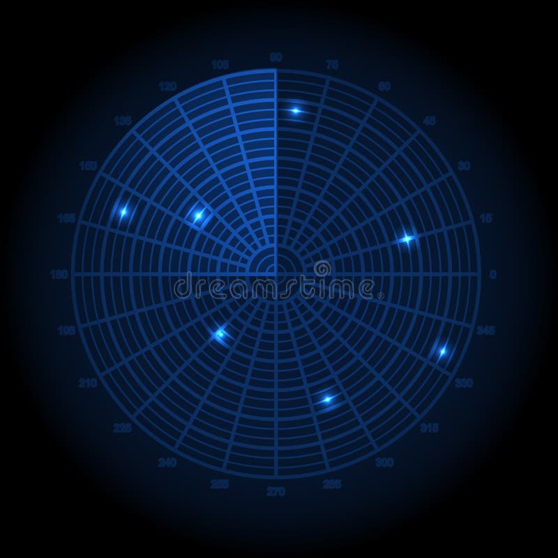 Blue radar screen. stock vector. Illustration of circle - 72720147 Blue radar screen. stock vector. Illustration of circle - 72720147