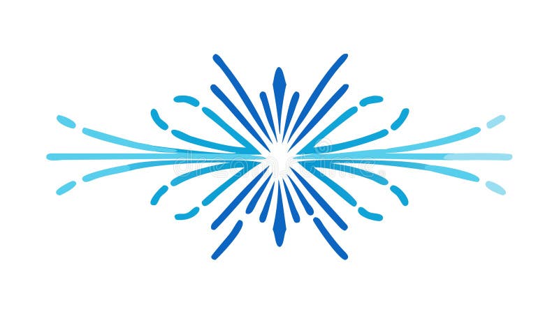 Blue Radial Burst Lines Abstract Vector Graphic Design, Vector Design ...