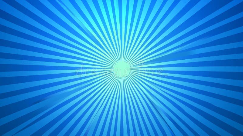 Blue Radiating Sunburst Design, Abstract Background, Graphic Art ...