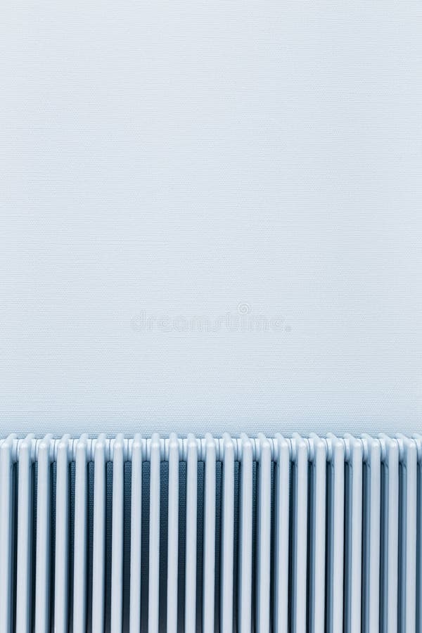 Blue Radiator in a Blue Room Stock Photo - Image of technology ...