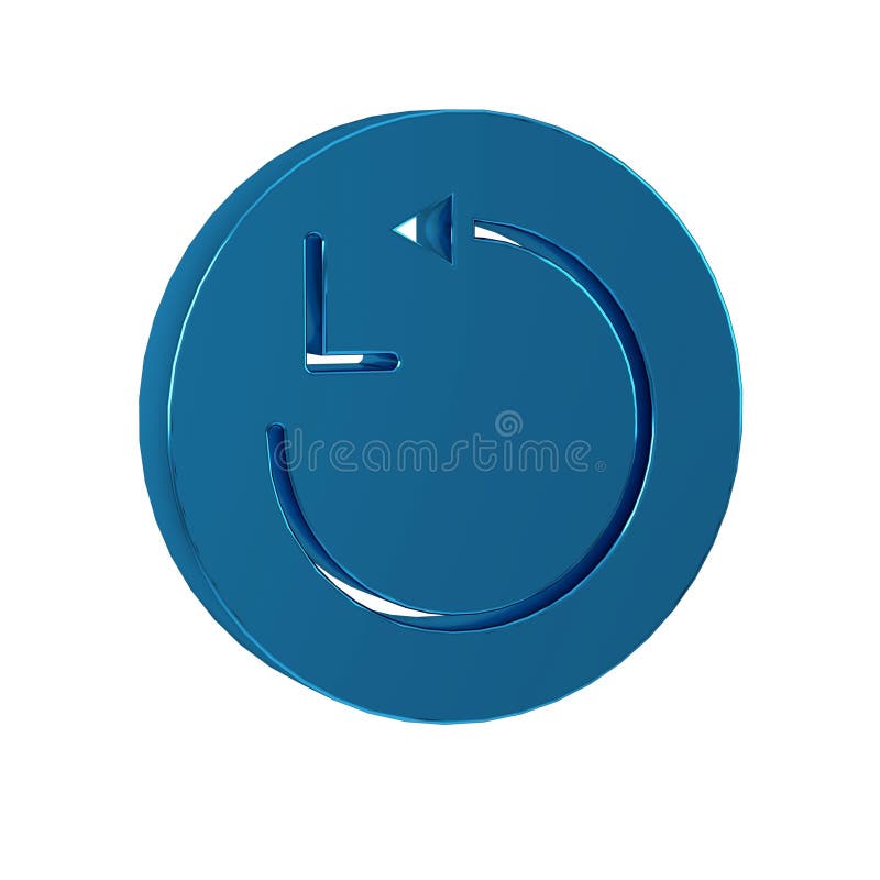 Blue Radius Icon Isolated on Transparent Background. Stock Illustration ...