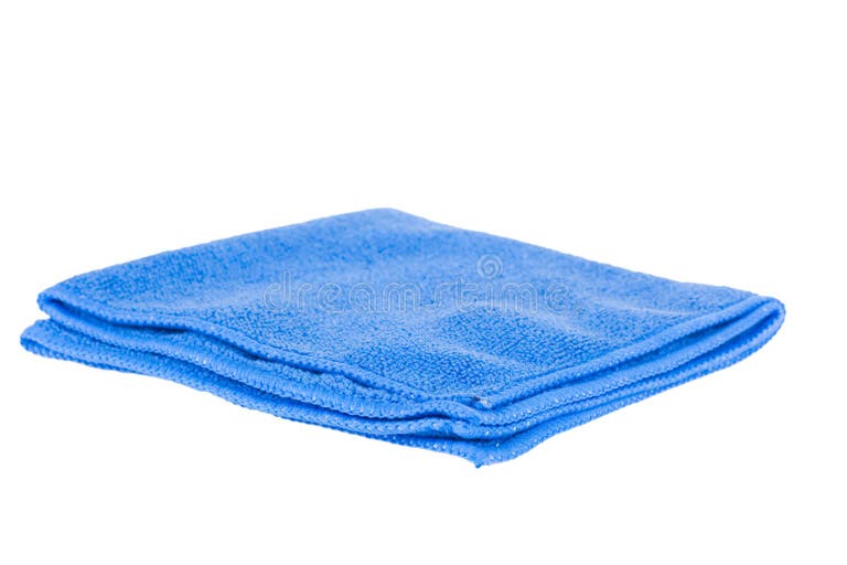 Blue rag isolated stock photo. Image of single, clean - 16121180