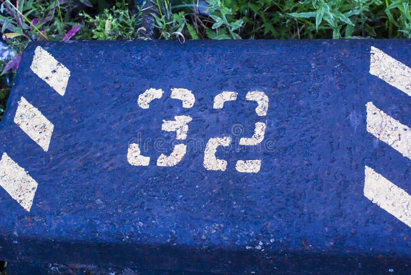 Blue Railway Box with Number 32 Stock Image - Image of carriage, ship ...