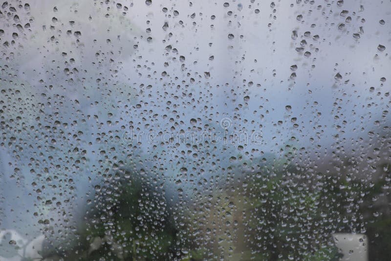 Blue Rain Drops stock photo. Image of storm, aqua, splash - 53783248