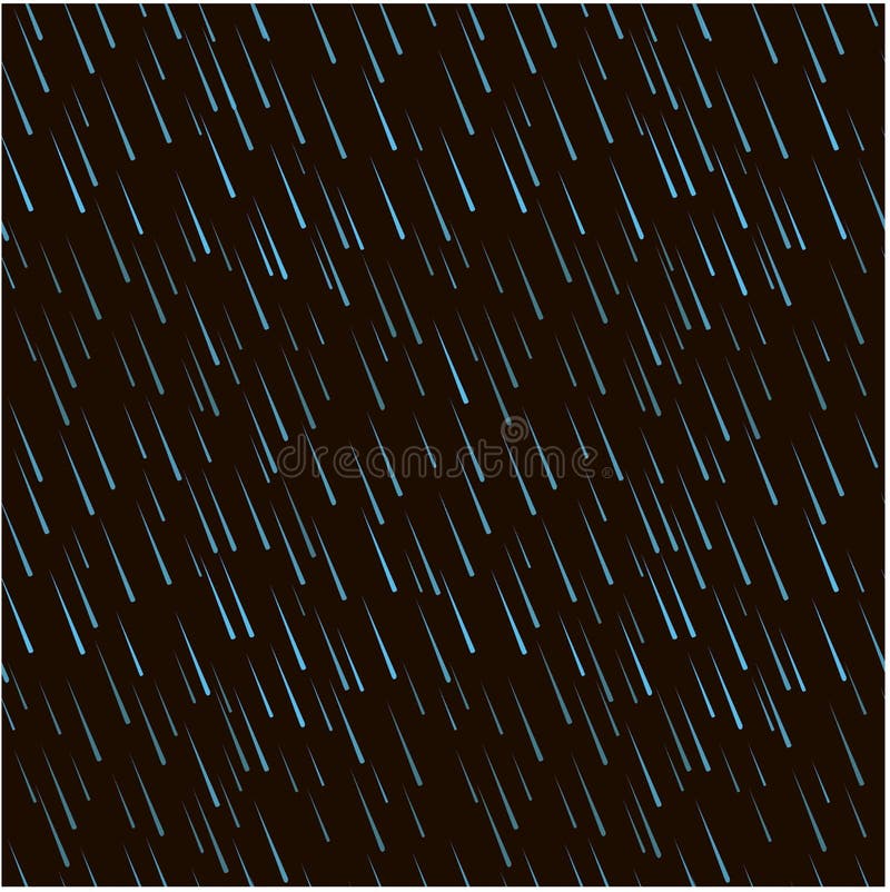 Blue Rain Drops on Grey Seamless Pattern Stock Vector Illustration ...