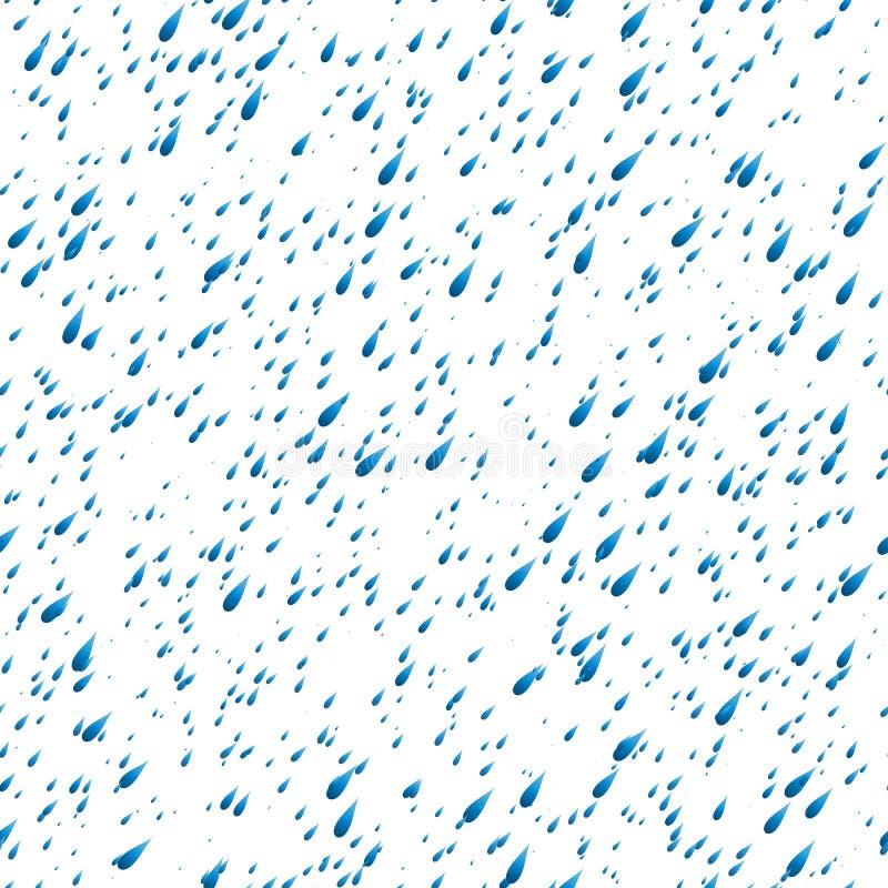 Blue rain stock illustration. Illustration of color, seamless - 74845153
