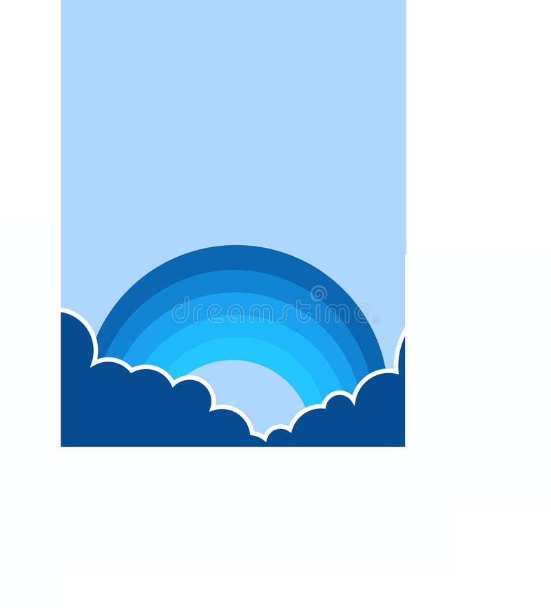 Blue Rainbow stock illustration. Illustration of improving - 317996