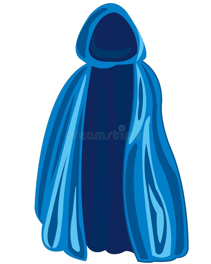 Blue Raincoat on White Background is Insulated Stock Vector ...