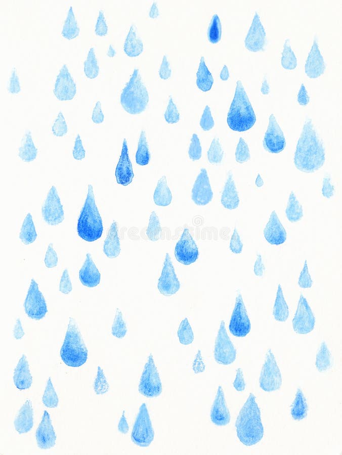 Raindrop Blue On A White Background Stock Vector - Illustration of ...