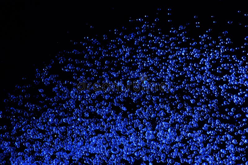 Blue Raindrops on Black Background Stock Image - Image of pattern, drop ...