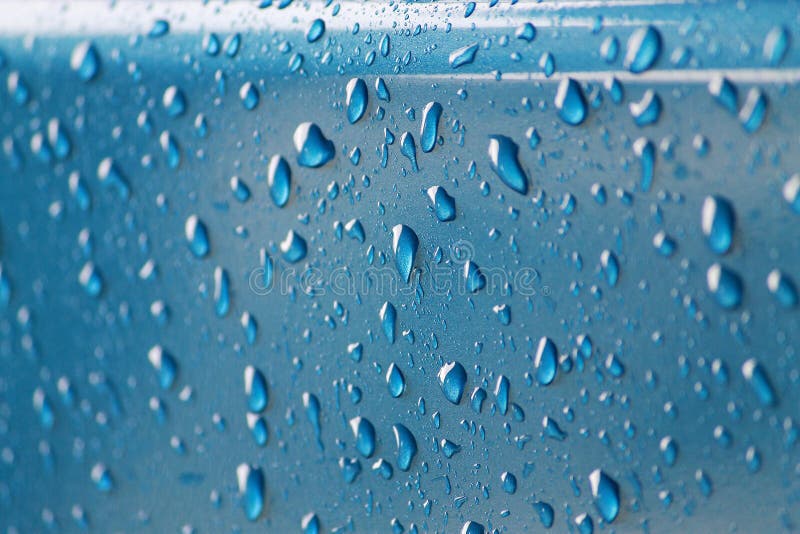 Blue Raindrops Stock Photo - Image: 47919704