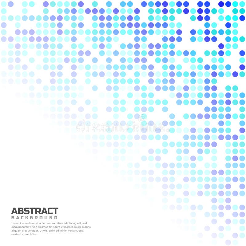 Blue Random Dots Background. Creative Design Templates on White ...