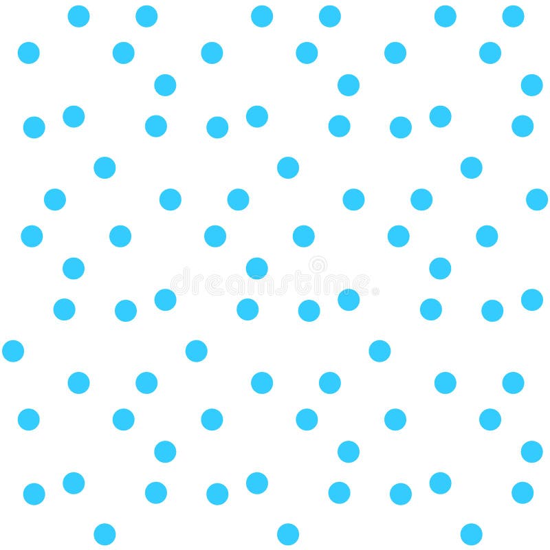 Blue Random Dots on White Background Seamless Pattern Stock Vector ...