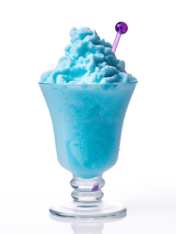 Blue raspberry milkshake stock illustration. Illustration of milkshake ...