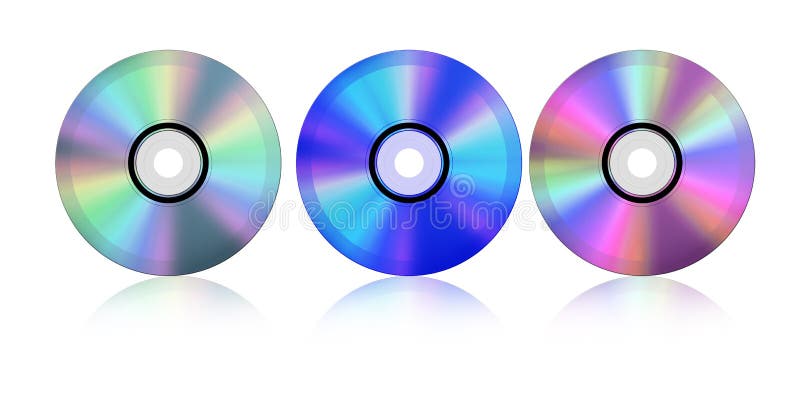 Blue-ray CD stock illustration. Illustration of duplication - 2896115