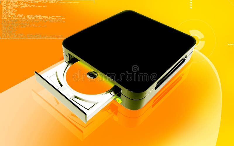 Blue ray device stock illustration. Illustration of three - 23125063
