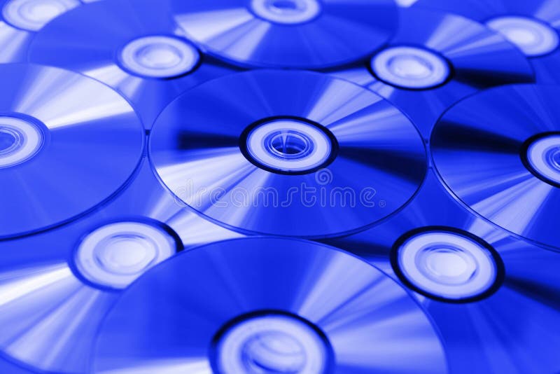 Blue ray discs stock photo. Image of technology, medium - 10894576