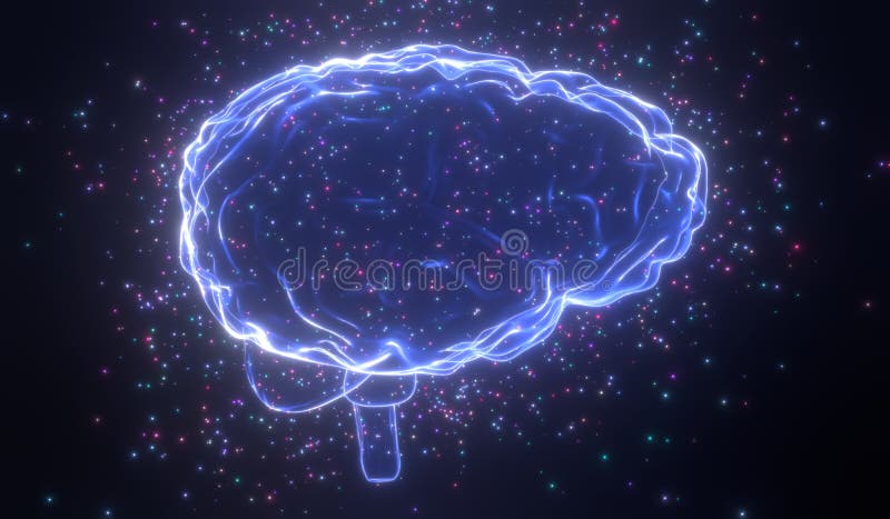 Brain Flying stock vector. Illustration of pick, think - 29210544