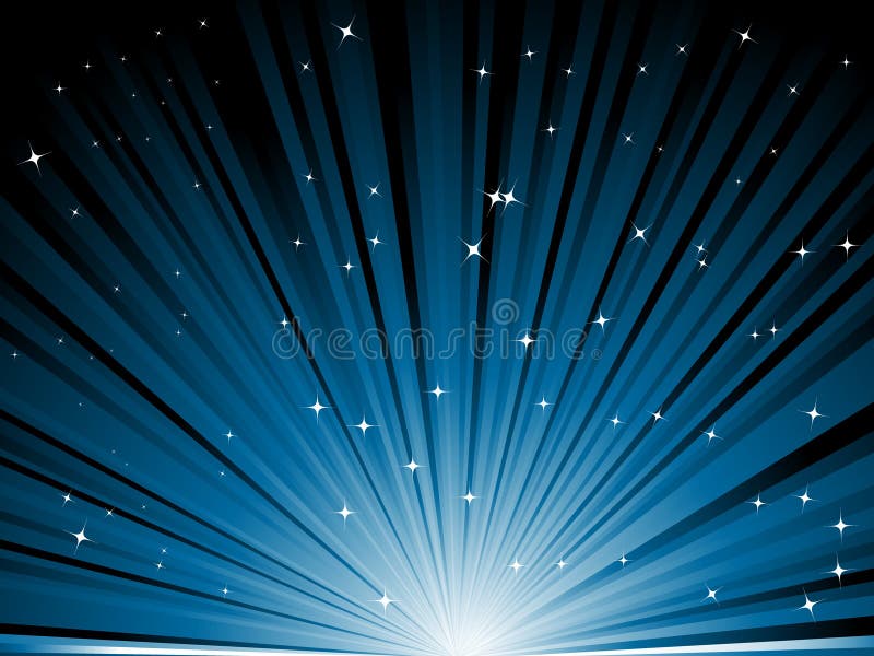 Blue rays stock illustration. Illustration of abstract - 9203349