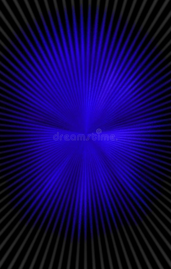 Blue Rays on a Black Background. Abstract Illustration. Stock ...