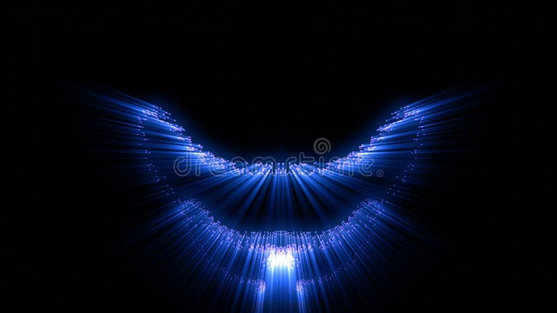 Blue Rays of Light in Spiral Pattern 4k Abstract Animation Stock ...