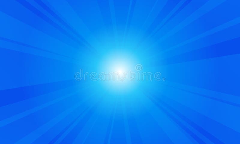 Blue and Yellow Golden Sunburst with Bokeh Background Stock Vector ...