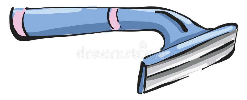 Blue razor blade sticker stock vector. Illustration of blade - 139409672