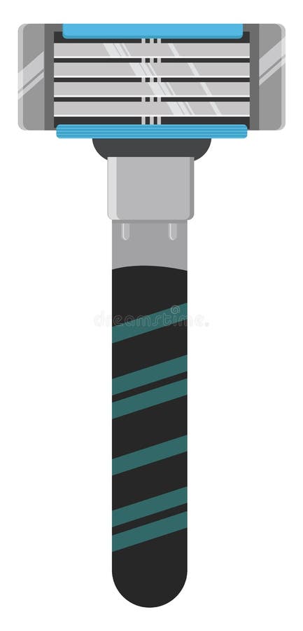 Blue razor blade sticker stock vector. Illustration of blade - 139409672