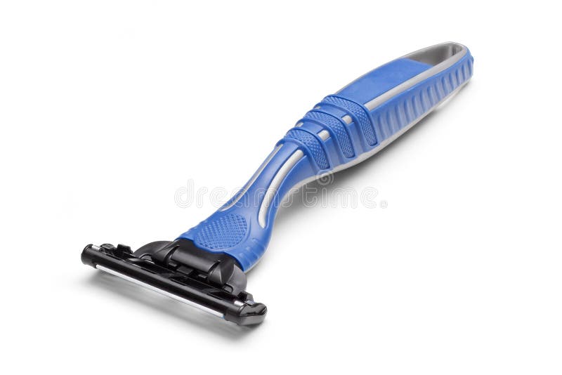 Blue Razor stock image. Image of handle, smooth, razor - 264023367