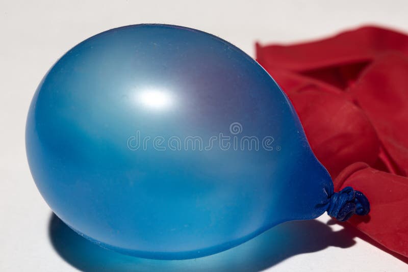 Inflated blue balloon stock photo. Image of decoration - 105981364