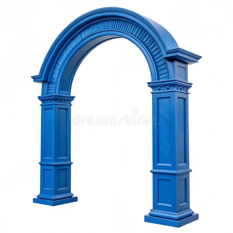 Blue Realistic Arch Isolated on Transparent Background Stock ...