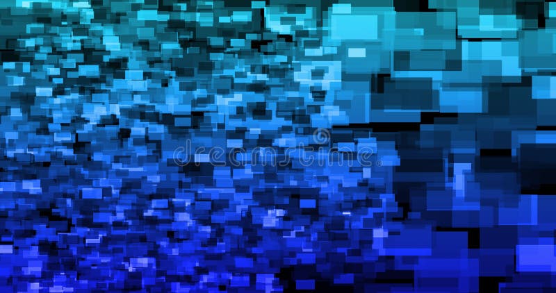 Blue Rectangle Abstract Digital Technology Background Stock ...