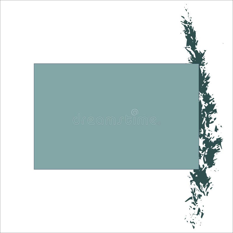 Blue Rectangle Background for Text with Spike. Stock Vector ...